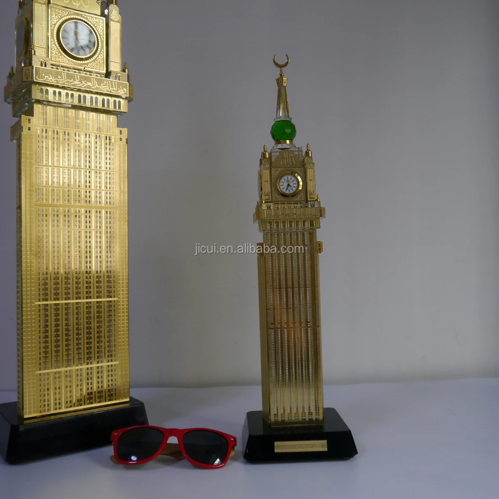 Crystal Makkah Royal Clock Tower For Crafts Decoration And Islamic Gift ...