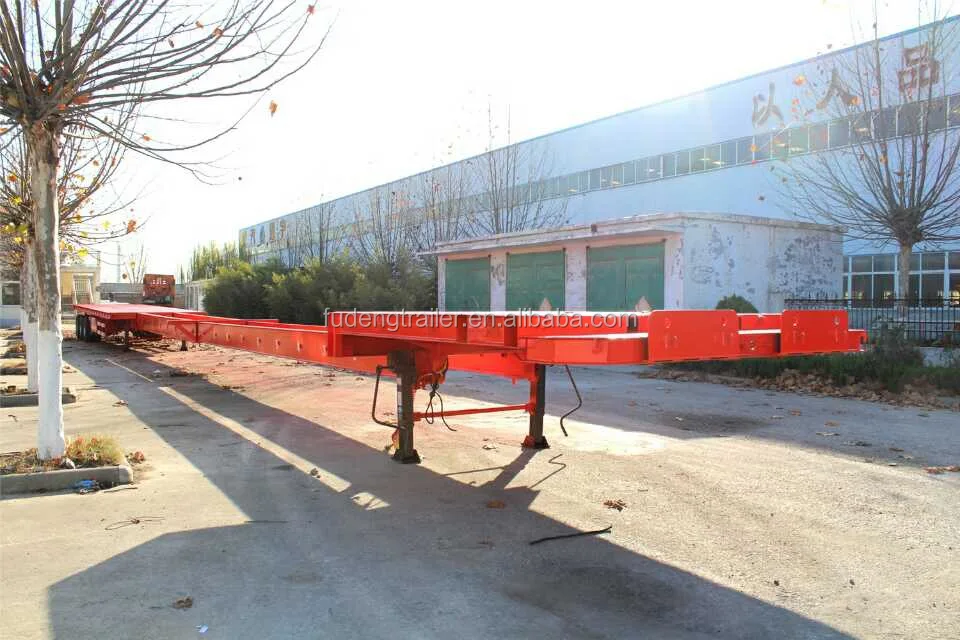 Fudeng Brand Hot Customized 3 Axles Extendable Low Bed Semi Trailer ...
