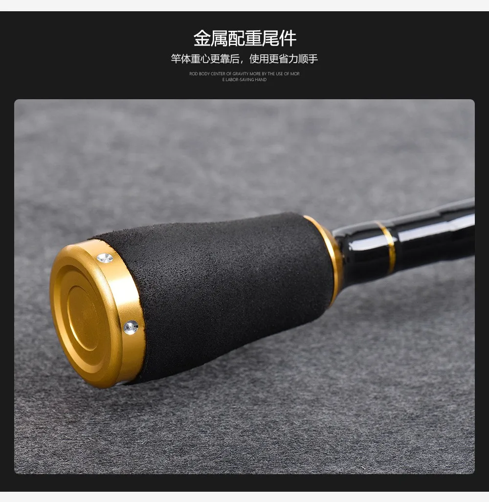 Fishing Rod 1m Raft Rod Titanium Alloy Black Bream Soft Tip Spinning ...
