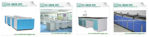 Chemical Workstation,Laboratory Wall Bench With Reagent Shelf & Hanging ...