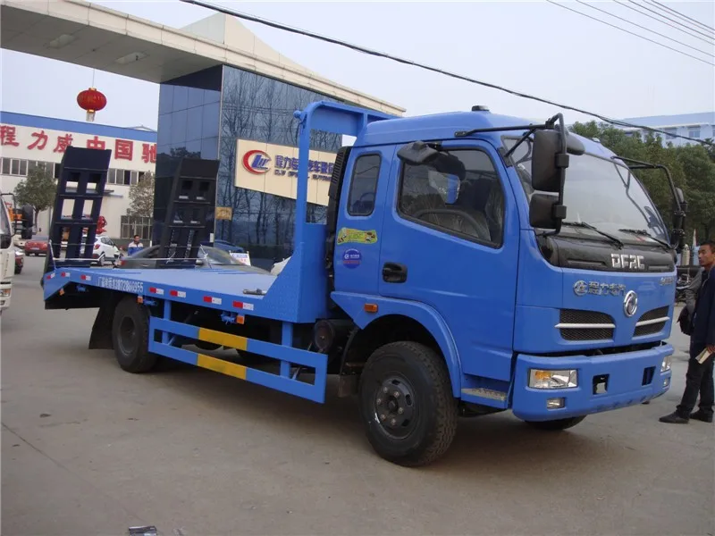 Lowest Price Dongfeng Small 4x2 Lorry Flatbed Truck For Sale 5 Ton ...