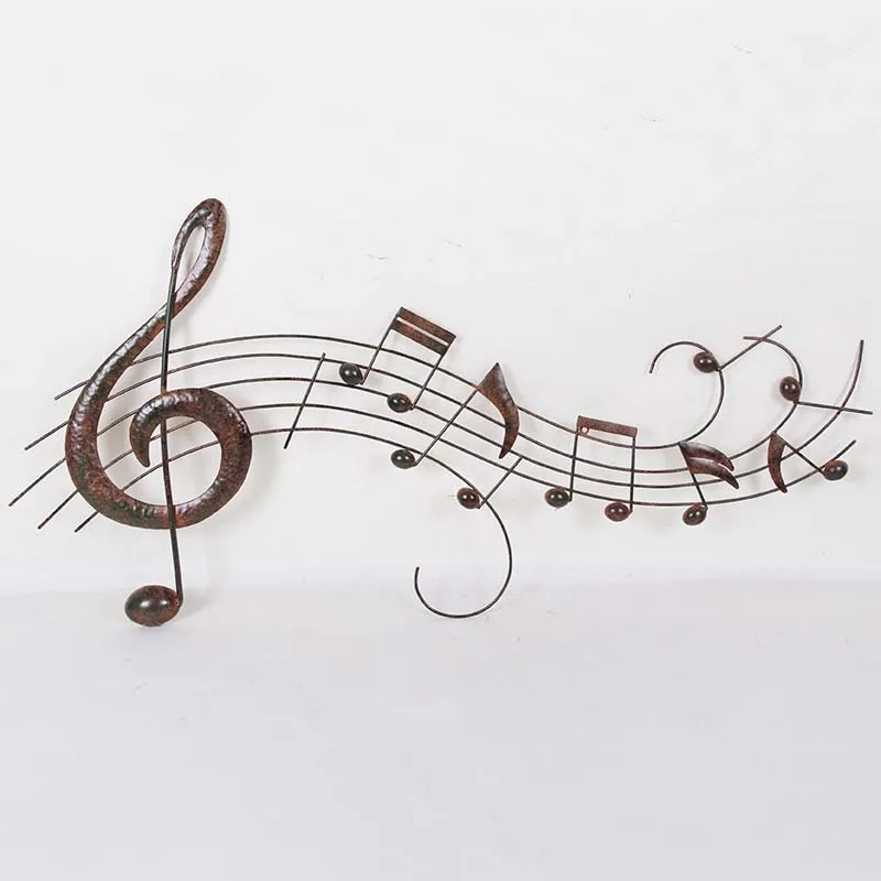 Scrolling Musical Letter Bird Antique Metal Wall Art - Buy Metal Wall ...