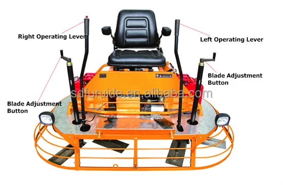 Concrete Screed Machine Helicopter Ride on Power Trowel