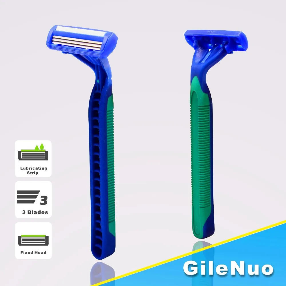 Pivot Head Rubber Handle Disposable Razor - Buy Disposable Razor,Rubber ...