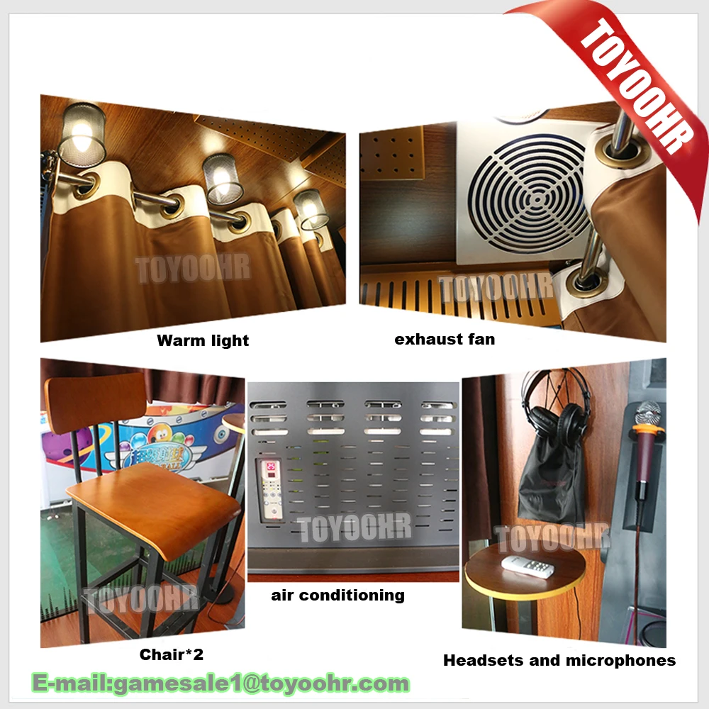 Coin Operated Indoor Recording Studio Mini Karaoke Booth For Mini Ktv ...