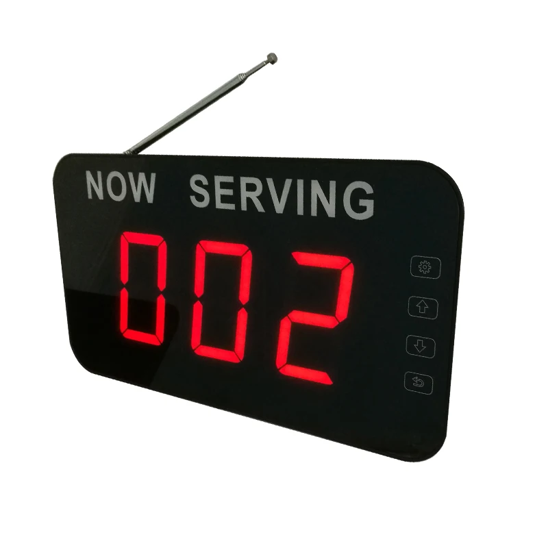 3-digit Now Serving Number System Waiting Calling Device For Restaurant Coffee Shop Hospital ...