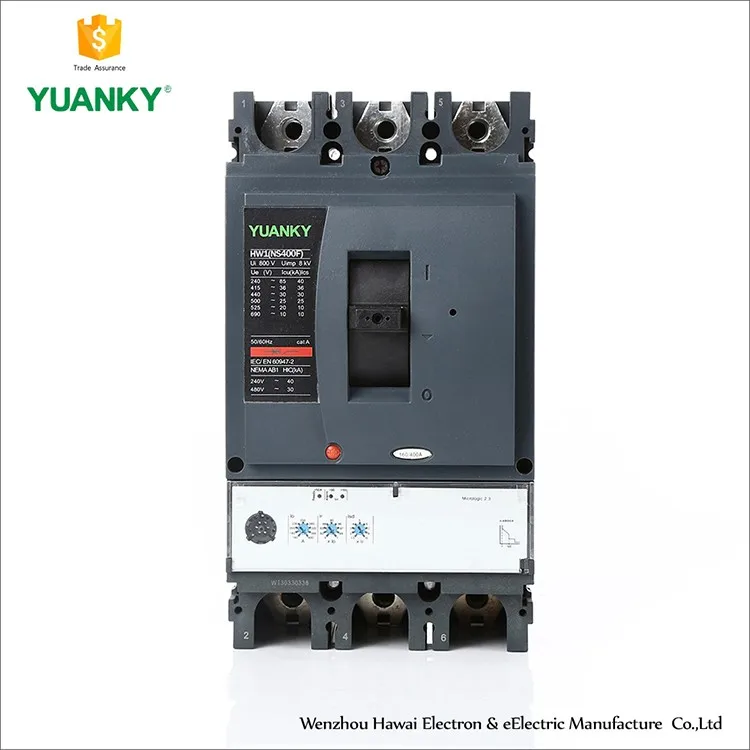 MCCB New Design Bolt on Type 400A Prices for Standard Ratings