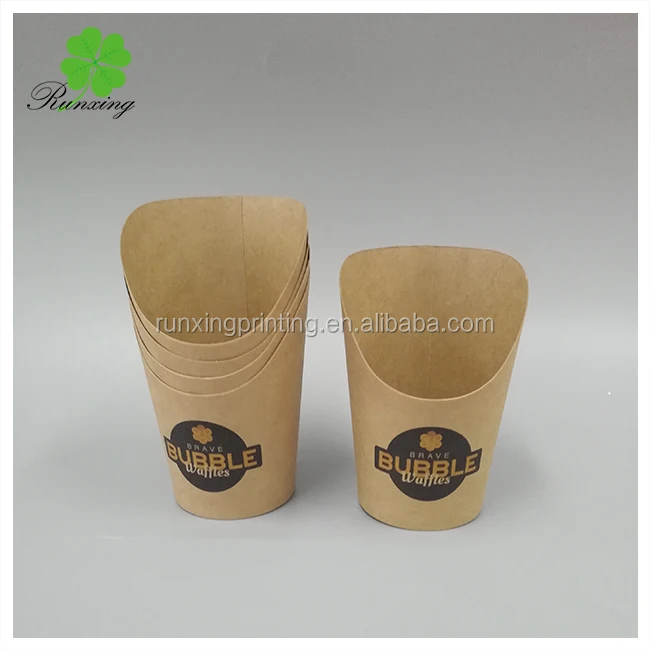 Disposable Waffle Crepe Paper Cup,Cheap Churros Holder Packaging,Custom ...