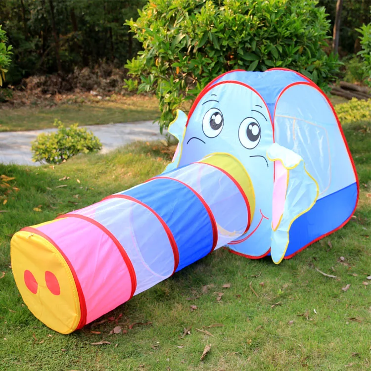 Elephant Kids Pop up Tent - Fun Play Tunnel for Ages 2-13