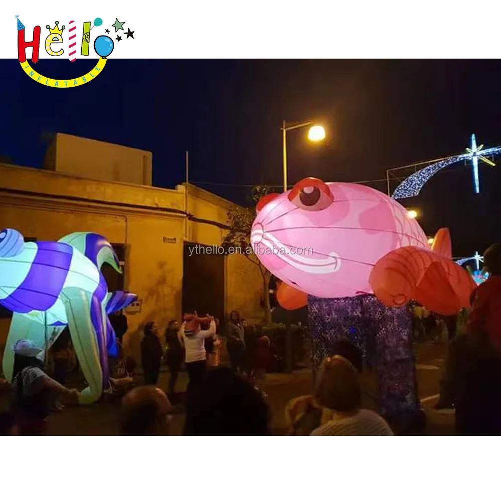 Outdoors Street Parade Inflatable Fish Puppet Costume - Buy Inflatable ...