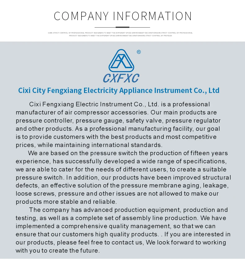 Cxfxc Adjustable Electronic Mechanical Pressure Switch For Air ...