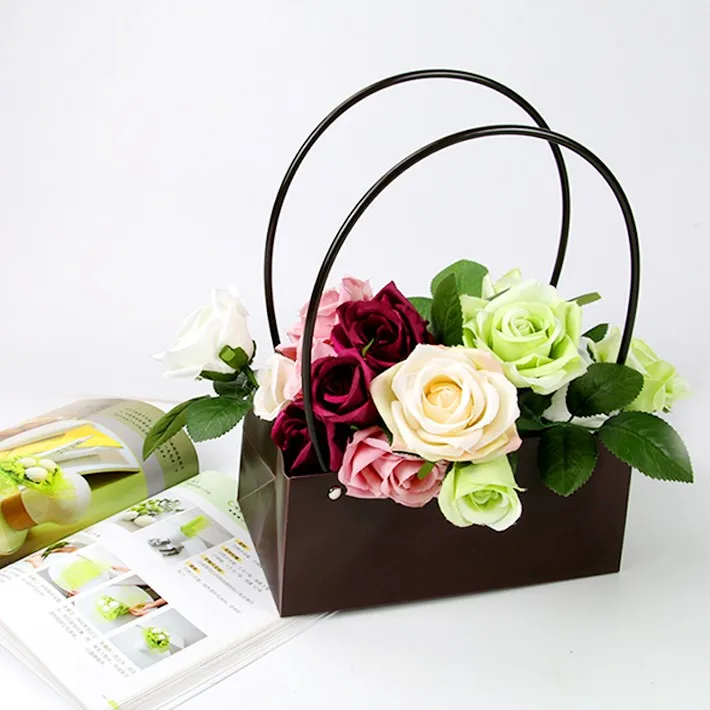 Waterproof Pvc Plastic Material Flower Display Storage Box With Carry ...