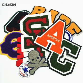 Custom Chenille Embroidered Letter University Patches For Jacket - Buy ...