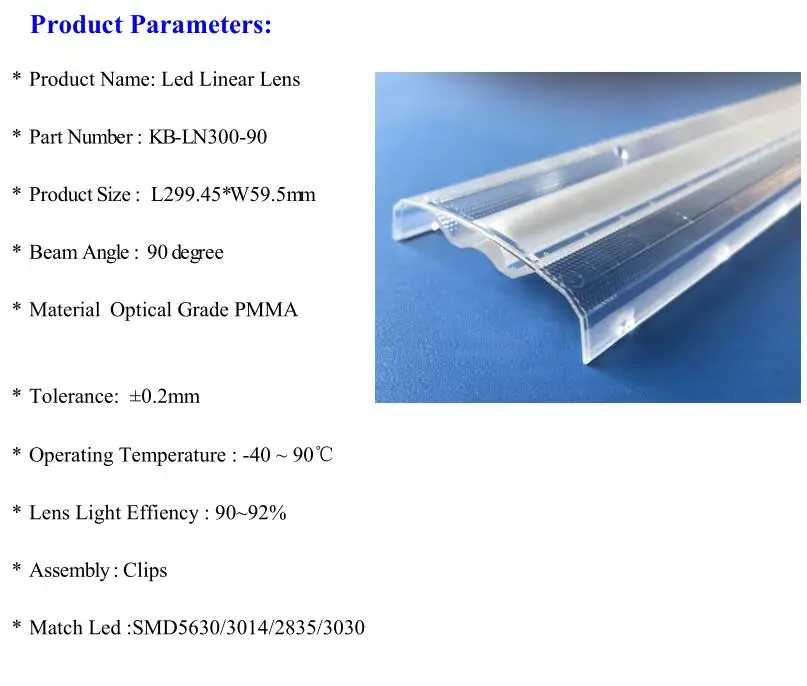 90 Degree LED Lens - Efficient Linear Lighting Solutions