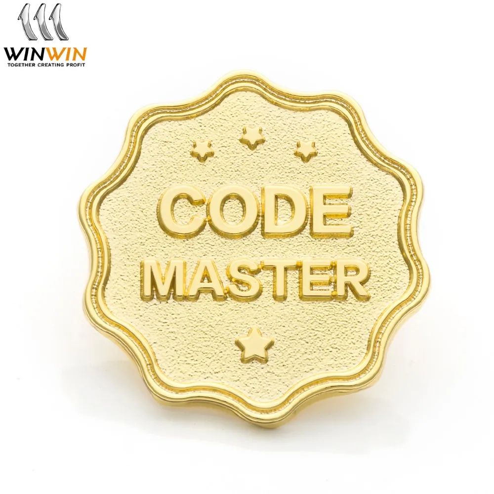 Factory Wholesale Gold Electroplating Custom Logo Badge Lapel Pin - Buy ...