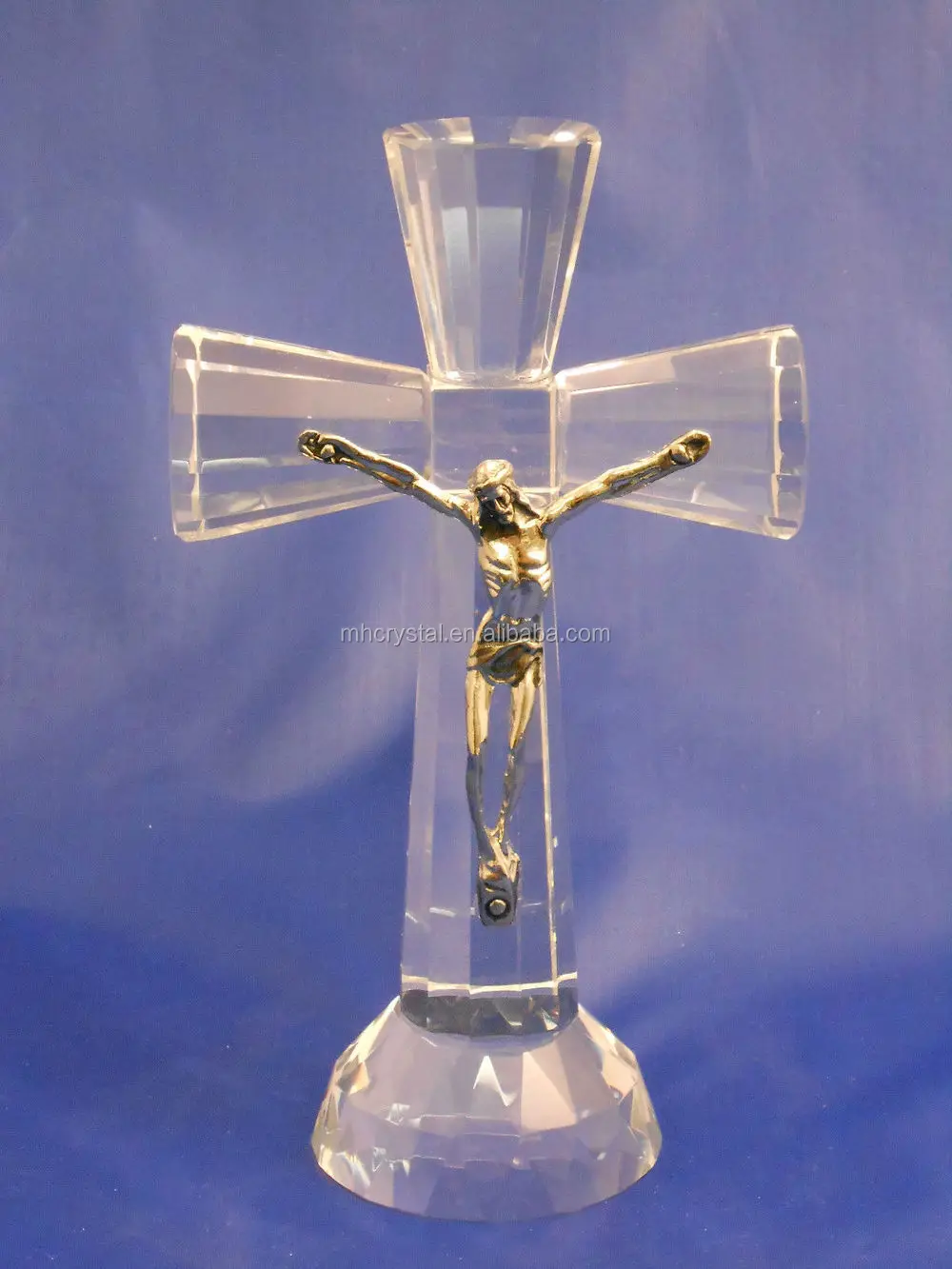 Christian Jesus Crucifix Crystal Cross Standing Mh-15029 - Buy Crystal ...