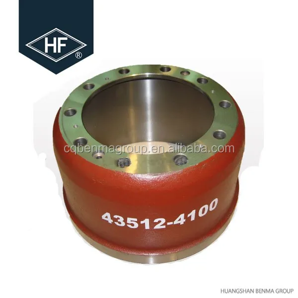 Heavy Duty Truck Brake Drum OEM 43512-37110 for Hino