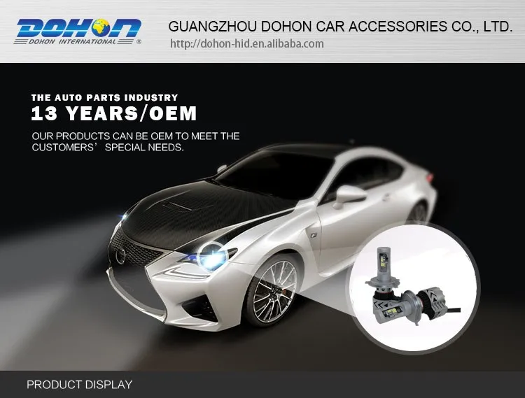 Universal Automatic Headlights Kit 6000lm 68w Led Fog Lamp H4 H7 H8 H9 ...