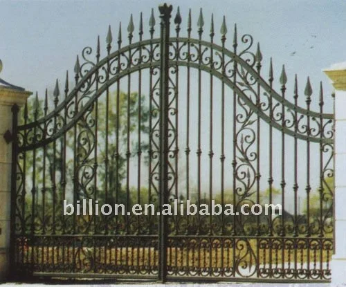 2012 New Design China Manufacture Producer Wrought Iron Crafts Gate ...