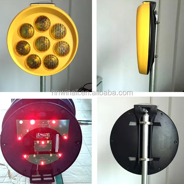 Yellow Red Led Flashing Solar Sunflower Traffic Light - Buy Yellow ...