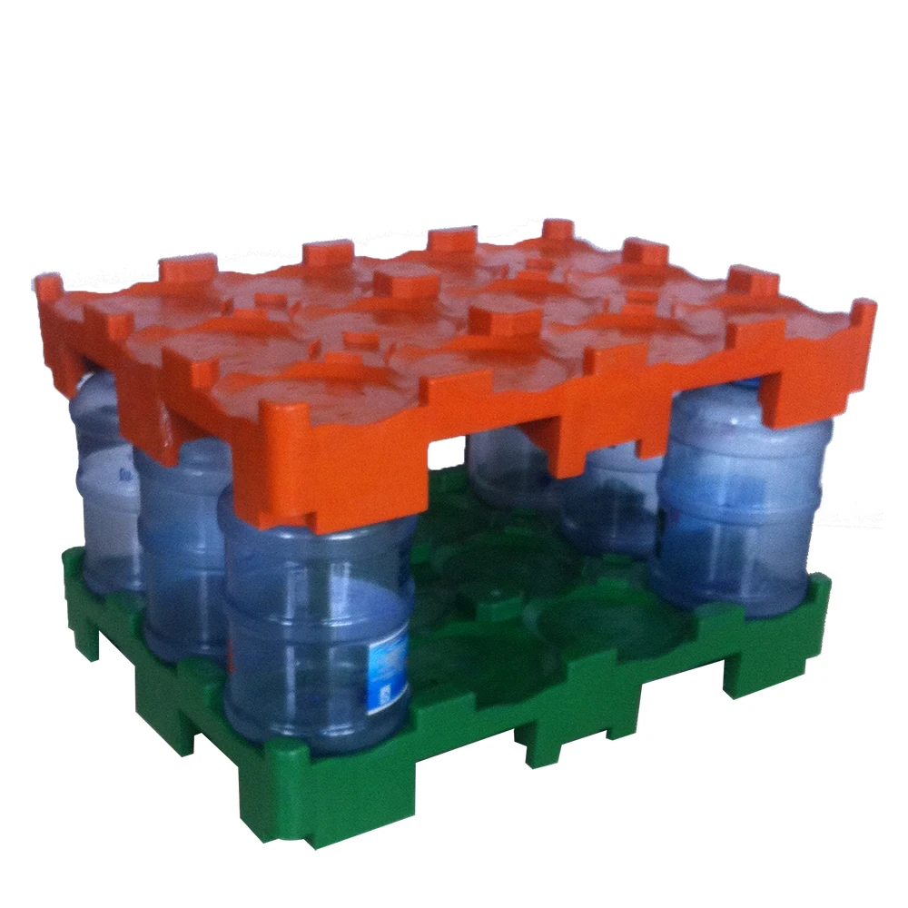 Stackable Plastic Water Bucket Pallets - Large Load Capacity