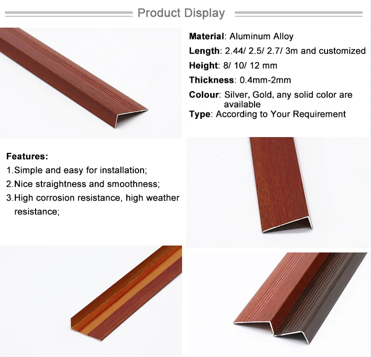 Aluminum L Shape Vinyl Floor Edge Trim - Buy Floor Trim,Vinyl Floor ...