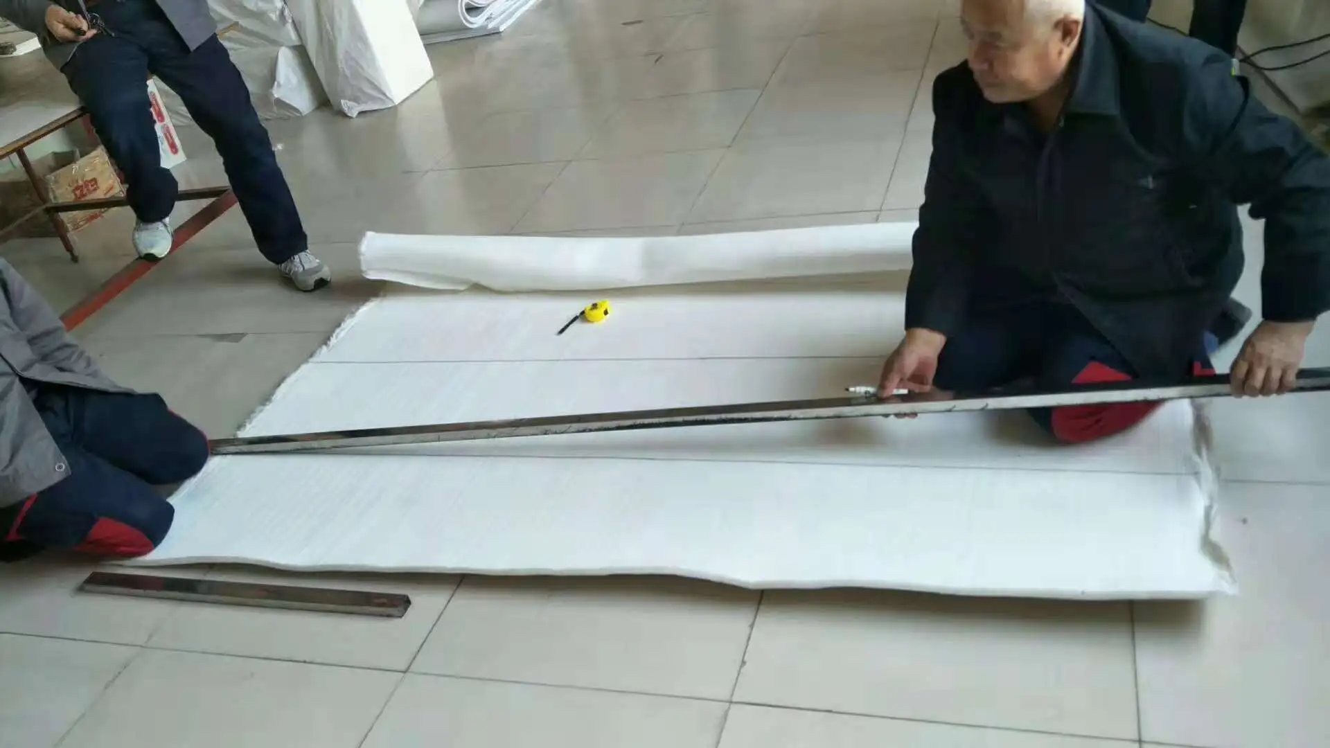 10mm Thickness Pure White Industrial Felt Tension Pad For Steel ...