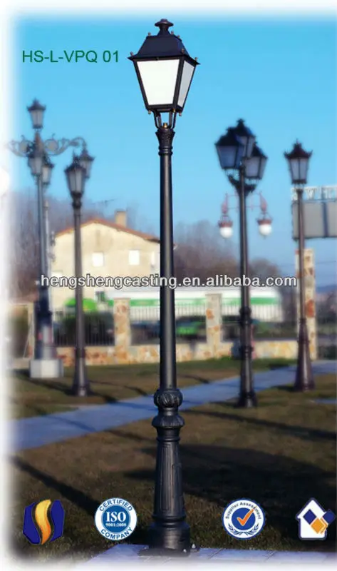 Spanish Style Antique Aluminum Casting Street Light Pole