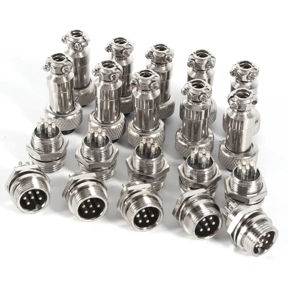 Aviation Socket Gx12 5 Pin Cable Connector Round Series Male & Female ...