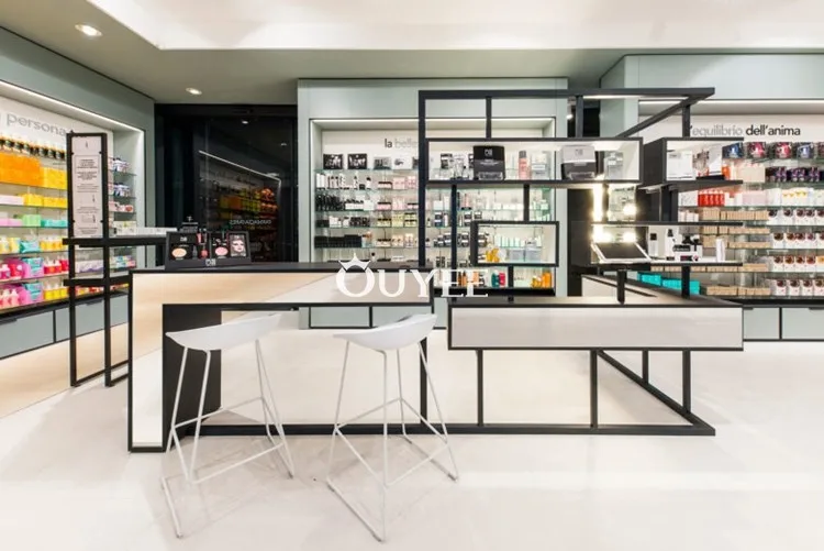 MDF Retail Modern Medical Shop Counter Design Pharmacy Equipment