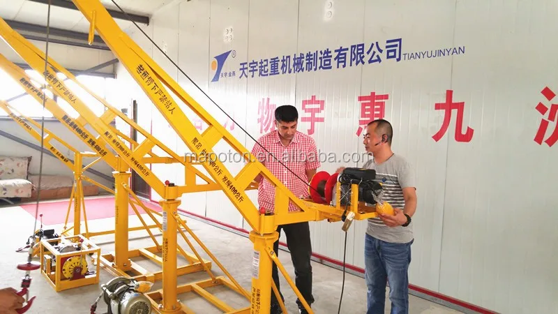 Easy Use Construction Use Man Lift Crane/platform Crane/mini Portable ...