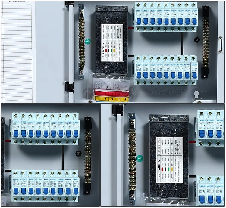 Single Phase Spare Din Rail Type Spn 100a Mccb Way Distribution Box ...