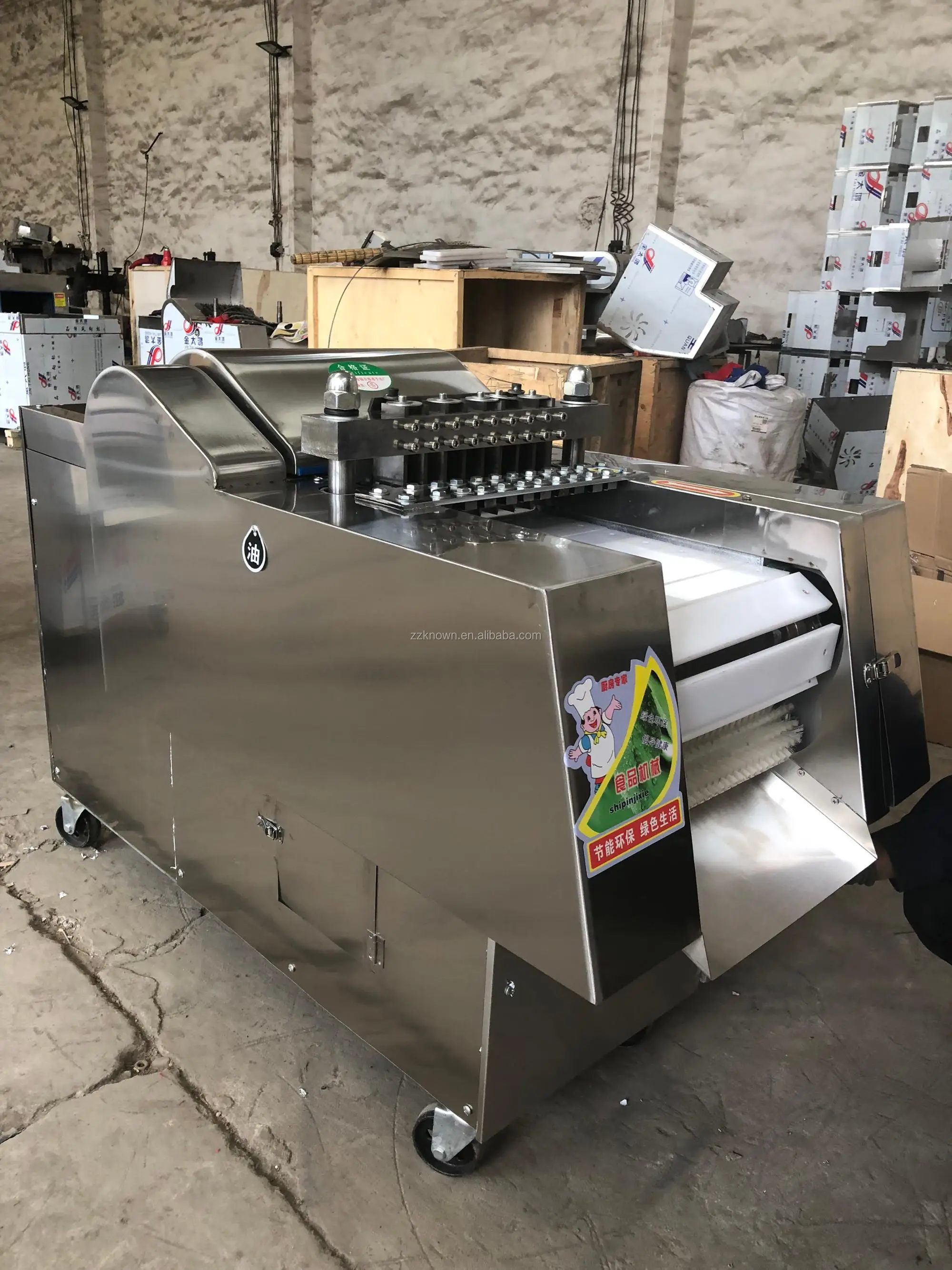 Automatic Chicken Cube Cutter Slicer/forzen Beef Pork Meat Dicer Cutter ...