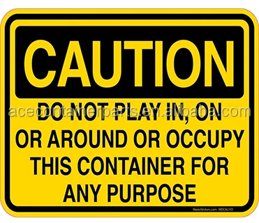 Custom Waterproof Iso Standard Shipping Container Sticker Decal - Buy ...