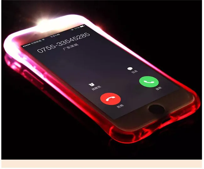 For Iphone Led Case With Led Light Incoming Telegram Tpu Cell Phone For ...