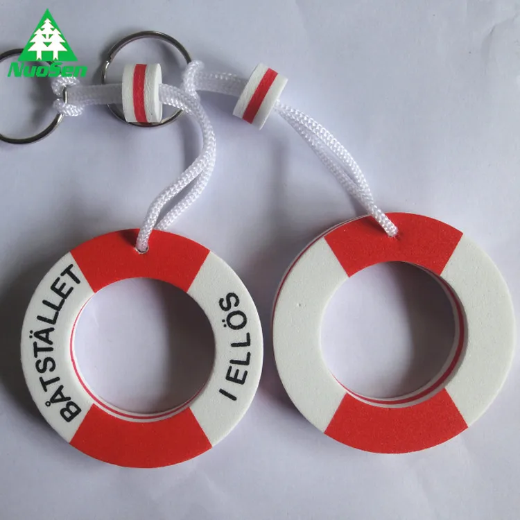 Life Buoy Shaped Eva Foam Floatable Key Chain - Buy Life Buoy Key Chain ...