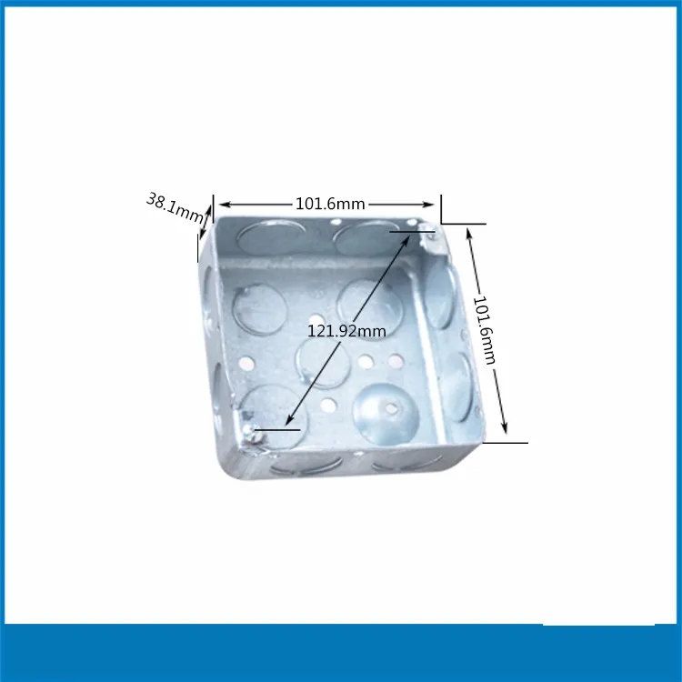 Sahnghai Ul Listed Electrical 4x4 Metallic 2-1/8 One Gang Wall ...