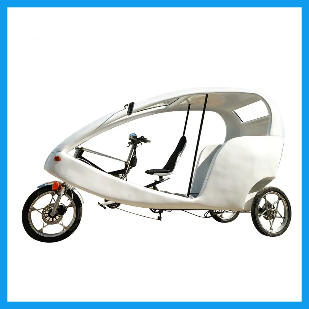 Trois Roues Électrique Moto Taxi Passager Tricycle avec Cabine-Tricycles électriques-ID de ...