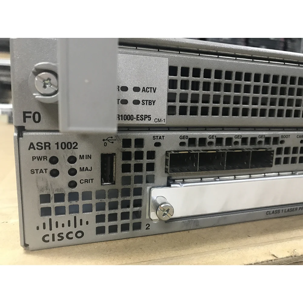 Used Asr1002 Router With Asr1000-esp5 Dual Ac Power Supply In Good ...