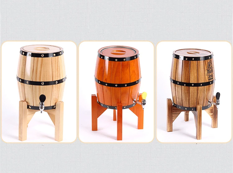 Custom 3 Liter Wooden Barrel - Perfect for Beer Storage