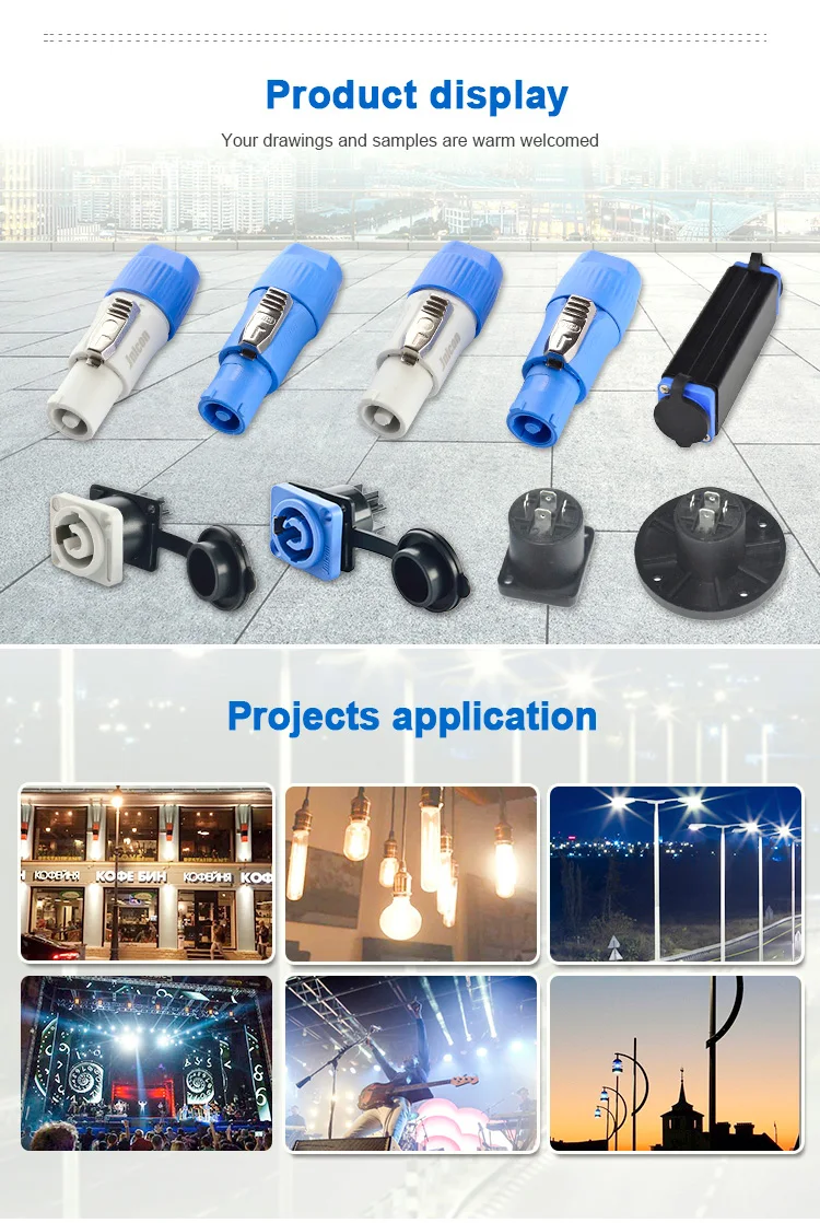 High Current 20A Powercon LED Screen Rental IP65/IP44 Waterproof