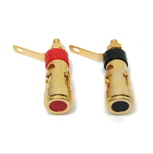 4mm Spring Loaded Gold Plated Speaker Binding Posts Terminals - Buy ...