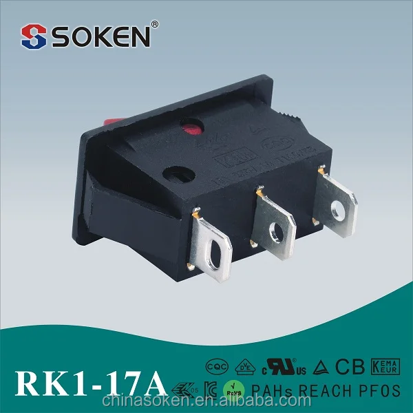 Kema keur interruptor 16a 250vac cqc t100/55 rocker switch--ID do ...