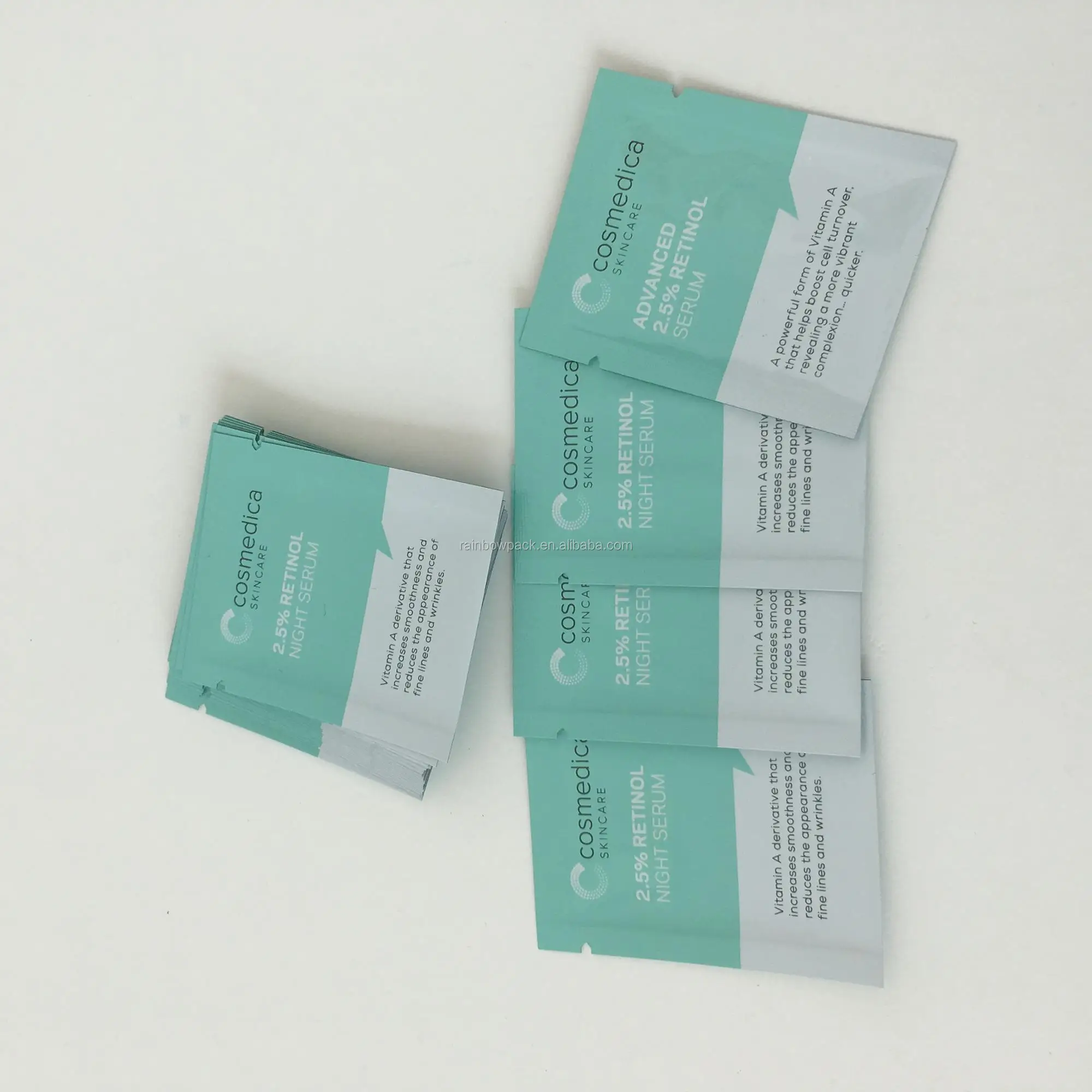 Cosmetic Sample Packaging /cosmetic Small Pouch/ Three Side Seal Sample ...