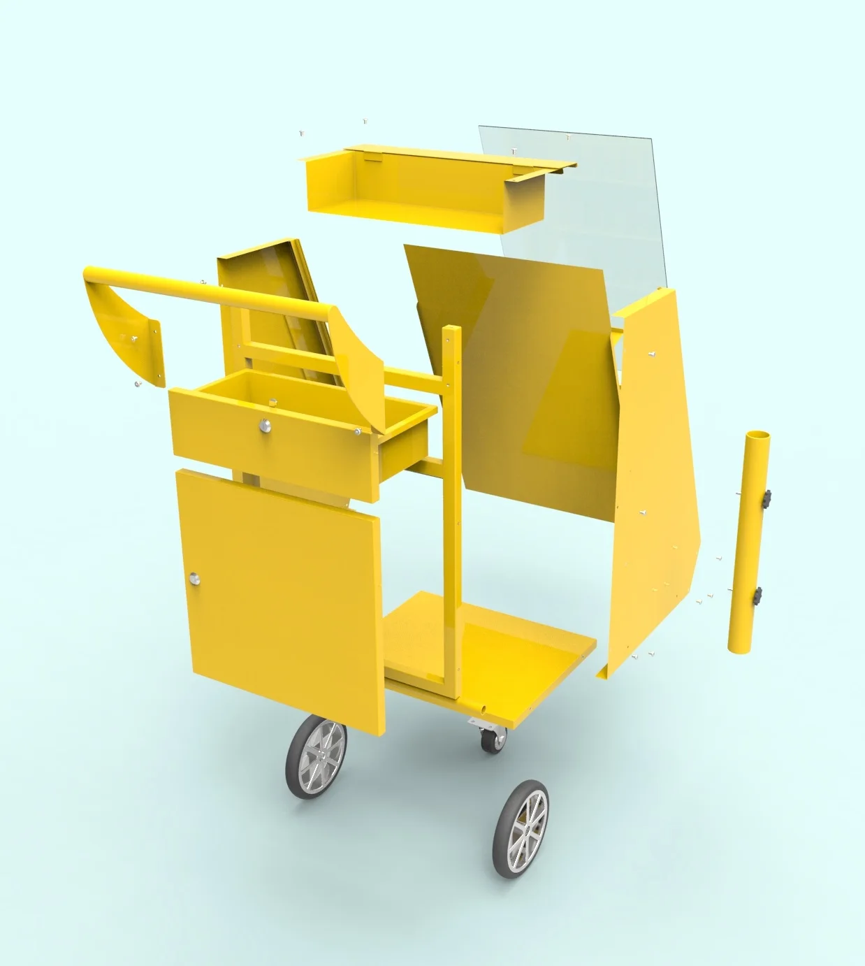 Pop Up Mobile Phone Store Display Cart Trolley - Buy Pop Up Mobile ...