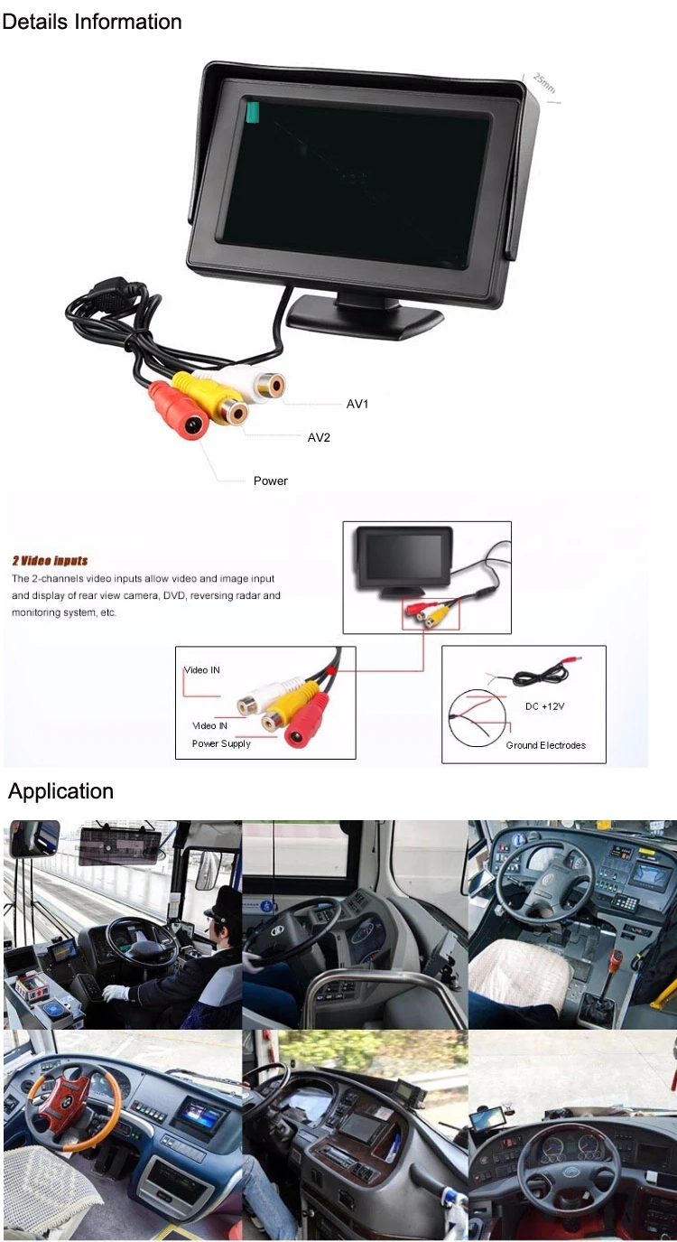 Mini Camera System 4.3 Inch Tft Lcd Monitor - Buy 4.3 Inch Lcd Monitor ...