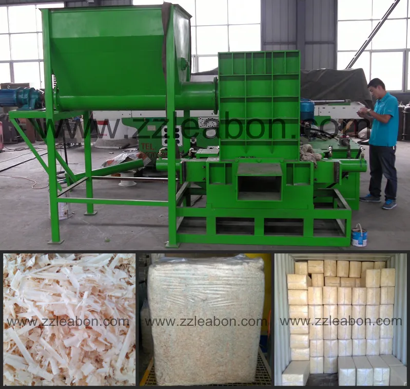 Horizontal Sawdust Compressing Baler Wood Shaving Bagging Machine - Buy ...