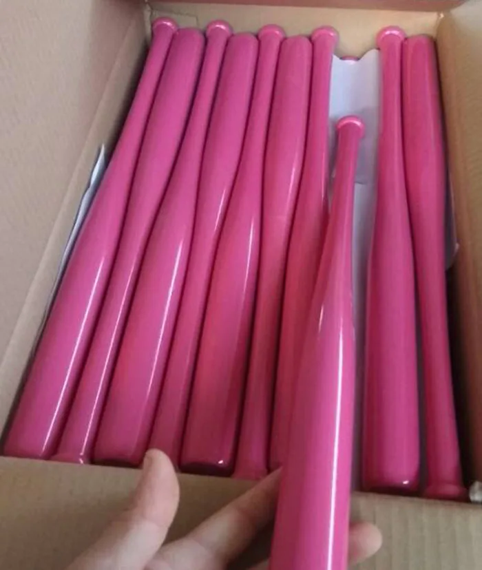 China Biggest Manufacturer Wholesale Pink Mini Baseball Bats Beech ...