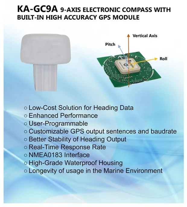 KA-GC9A 9-Axis Electronic Compass antenna with RS232, 4800bp-阿里巴巴