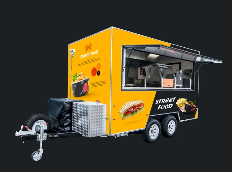 Custom Australia Standard Dual Axle Popcorn Fast Food Mobile Kitchen ...